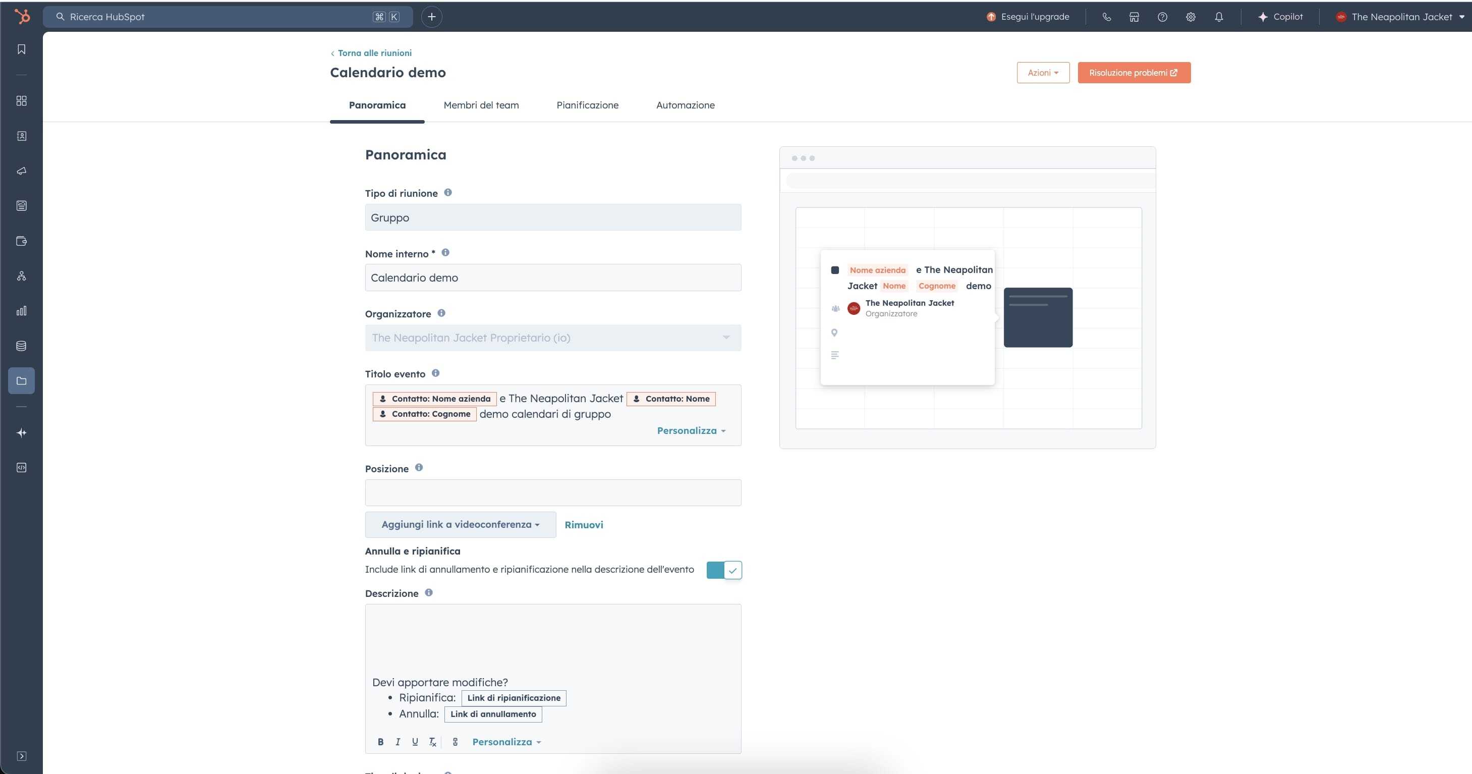 Create a group calendar with HubSpot - power2Cloud